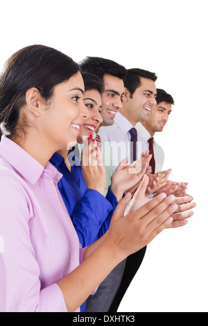 Indian Business People Standing and Clapping Stock Photo - Alamy