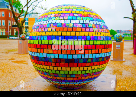 Multi coloured ball in Amsterdam Stock Photo - Alamy