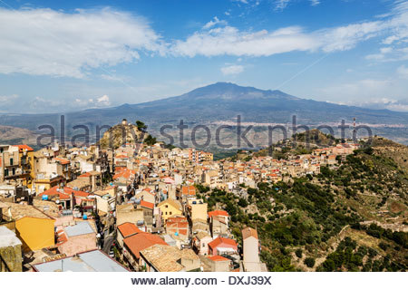 Italy, Sicily, Enna Province, Centuripe. April 16, 2019. A bronze ...