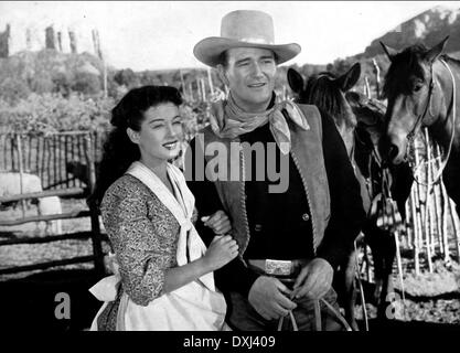 ANGEL AND THE BAD MAN GAIL RUSSELL, JOHN WAYNE Date: 1947 Stock Photo ...