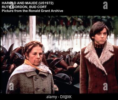 RUTH GORDON and BUD CORT in HAROLD AND MAUDE (1971), directed by HAL ...