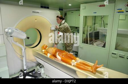 A full mobile tented hospital that has operating theatres, X Ray, MRI ...