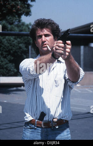 LETHAL WEAPON 1987 Warner Bros. fiom with Mel Gibson at left as Martin ...