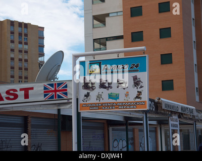 Rental shop for Mobility Scooters in Benidorm, Spain Stock Photo - Alamy