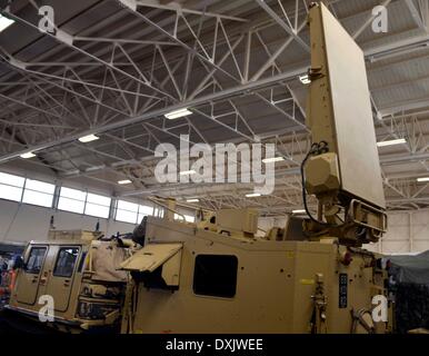 MAMBA, Mobile Artillery Monitoring radar unit. This Army event at ...