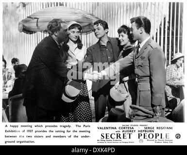 Secret People (1952) Audrey Hepburn, Date: 1951 Stock Photo - Alamy