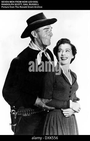 SEVEN MEN FROM NOW, Gail Russell, Walter Reed, Randolph Scott, 1956 ...