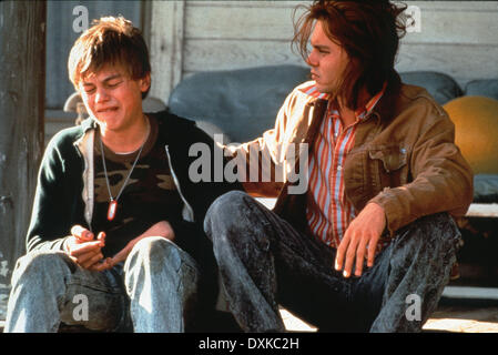 WHAT'S EATING GILBERT GRAPE?, Leonardo Di Caprio, 1993, on ladder of ...