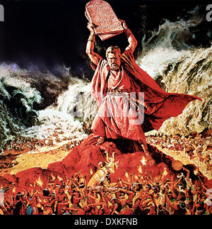 THE TEN COMMANDMENTS Charlton Heston as Moses in the 1956 Paramount ...