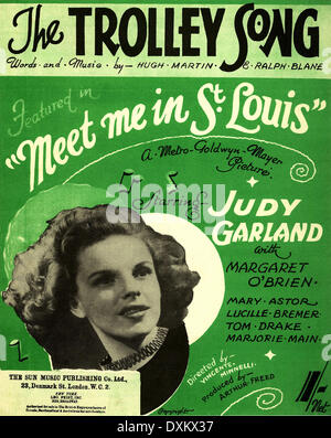 MEET ME IN ST. LOUIS, from left: Judy Garland, Tom Drake, 1944 Stock ...