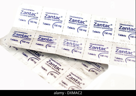 Zantac Ranitidine Hydrochloride tablets an H2 histamine blocker to ...