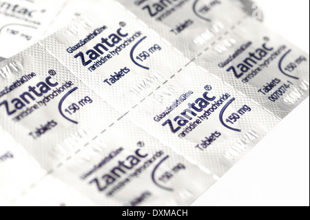 Zantac Ranitidine Hydrochloride tablets an H2 histamine blocker to ...