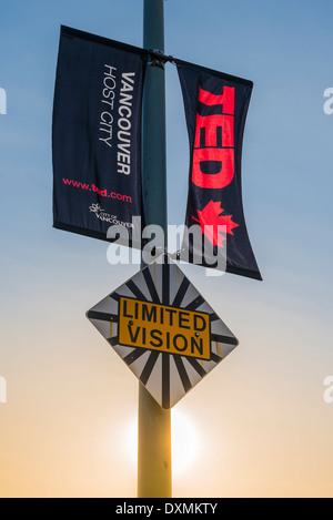 "Ted talks" TedTalks Conference, street banners and "Limited Vision ...
