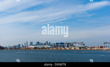 View of the Conley Terminal and Boston skyline from the Pleasure Bay in ...