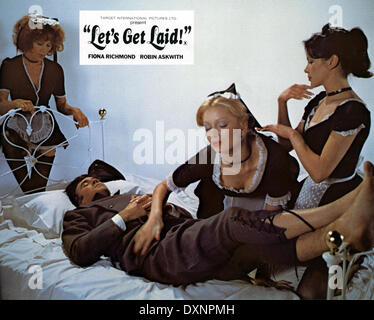LET'S GET LAID, Fiona Richmond (left), Linda Hayden (second right), 1978. ©Target International ...