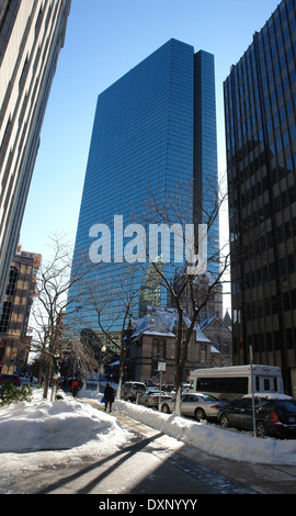 boston street scenery at winter time Stock Photo - Alamy