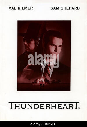 VAL KILMER FILM POSTER, THUNDERHEART, 1992 Stock Photo - Alamy