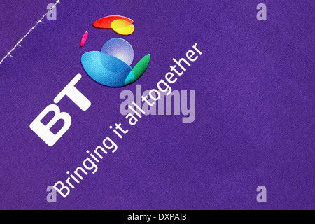 BT bringing it all together logo on letterhead Stock Photo - Alamy