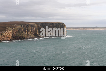 Cliffs on Dunnet Bay Caithness Scotland March 2014 Stock Photo - Alamy