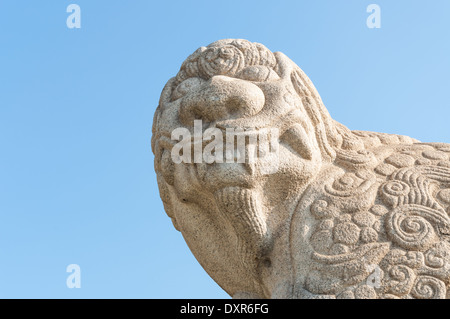 Haechi statue outside Gyeongbokgung Palace in Seoul, South Korea ...