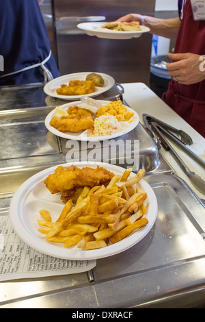 Friday Evening Fish Fry During Lent at Catholic Church Stock Photo - Alamy