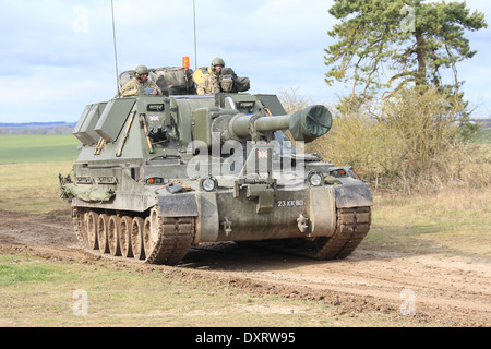 british army AS-90 (Gun Equipment 155mm L131) armoured self-propelled ...