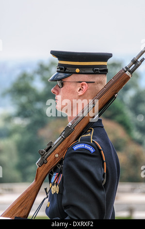 A tomb guard of the 3rd U.S. Infantry Regiment, known as "The Old Guard ...