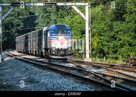 VRE MP36PH-3C Locomotive No 65 passing Clifton, Virginia Stock Photo - Alamy