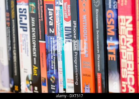 Software engineering/programming books on a bookshelf Stock Photo - Alamy