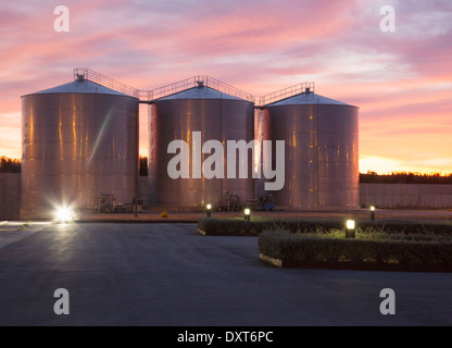 Fuel storage towers Stock Photo - Alamy
