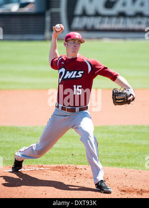 March 30, 2014 - Orlando, FL, U.S: Temple catcher Michael D'Acunti (27 ...
