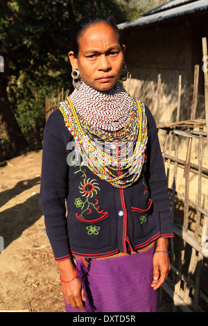 A woman of the Tripura tribe in the Bandarban region of Bangladesh ...
