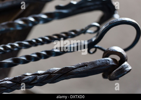 Objects made from iron by blacksmith Stock Photo - Alamy