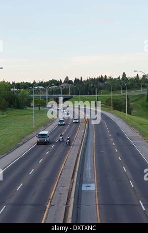 Traffic on Capilano Freeway; Edmonton, Alberta, Canada Stock Photo - Alamy