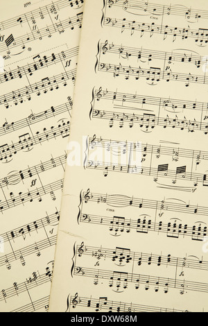 Old Musical Score Sheet Stock Photo - Alamy