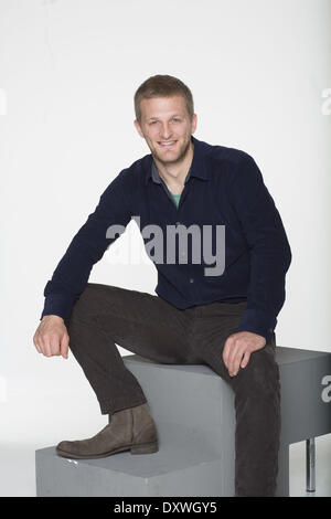 Bo Hansen promoting German ARD TV telenovela 'Rote Rosen' at Briese ...
