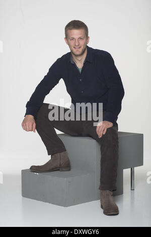 Bo Hansen promoting German ARD TV telenovela 'Rote Rosen' at Briese ...