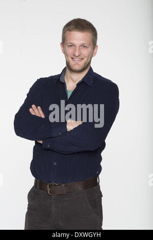 Bo Hansen promoting German ARD TV telenovela 'Rote Rosen' at Briese ...