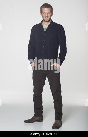 Bo Hansen promoting German ARD TV telenovela 'Rote Rosen' at Briese ...