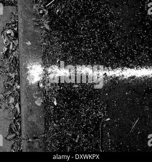Line of white powder on pavement Stock Photo - Alamy