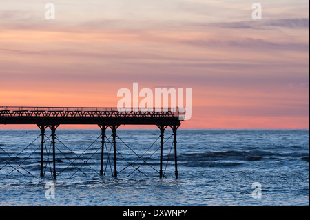 Sunset at Aberystwyth Pier Stock Photo - Alamy
