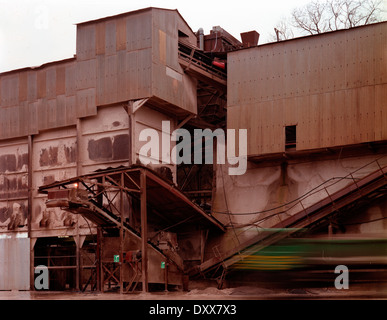 Somerset quarry in the 1980s, UK Stock Photo - Alamy
