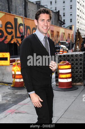 John Krasinski 'The Late Show with David Letterman' at the Ed Sullivan ...