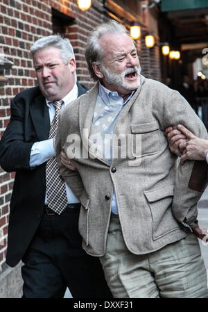 Actor Bill Murray appears in a kidnapping skit for the 'Late Show with ...