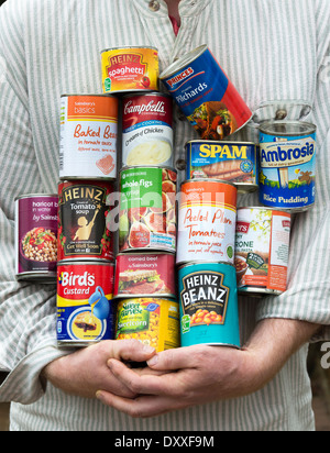 processed food in the cans Stock Photo - Alamy