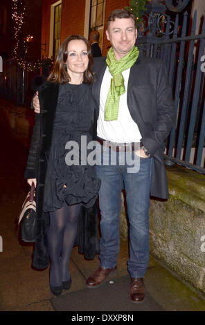 Sharon Corr and her husband Gavin Bonnar leaving the Today FM studios ...
