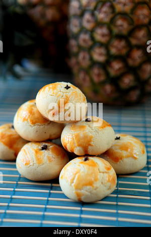 Shortbread cookies with pineapple filling Stock Photo - Alamy