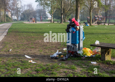 garbage in a playground Stock Photo - Alamy