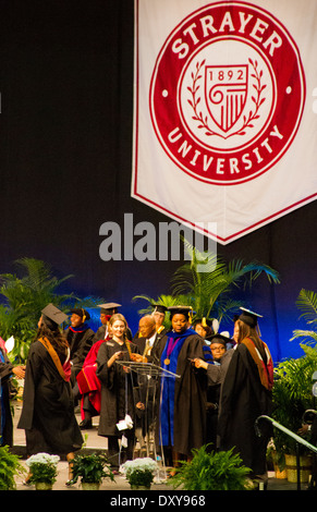 Strayer University graduation at Verizon Center in Washington DC Stock ...