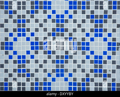 Cyan tile wall / Abstract cyan ceramic tile wall texture Stock Photo ...